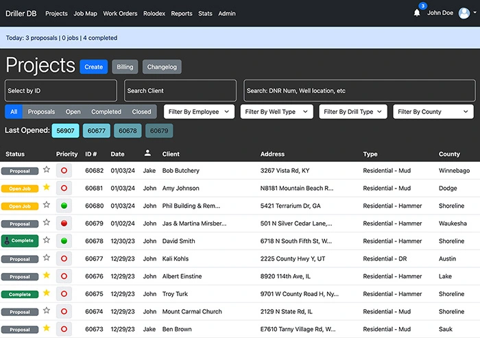 Project Tracking Made Easy - DrillerDB