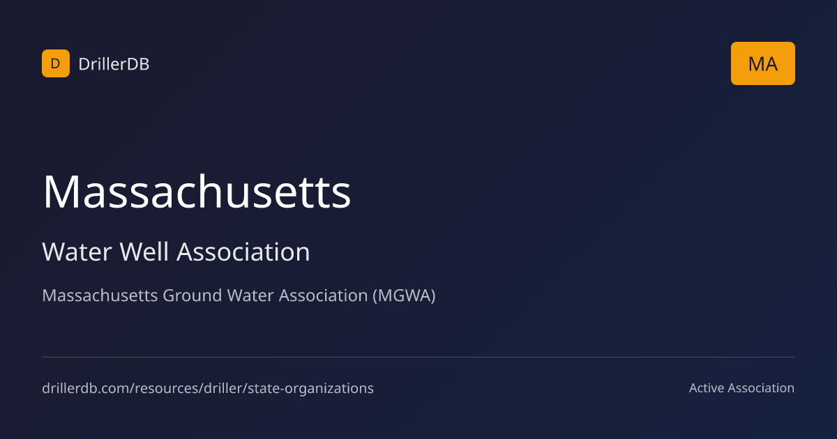 Massachusetts Ground Water Association (MGWA) | Massachusetts Water ...